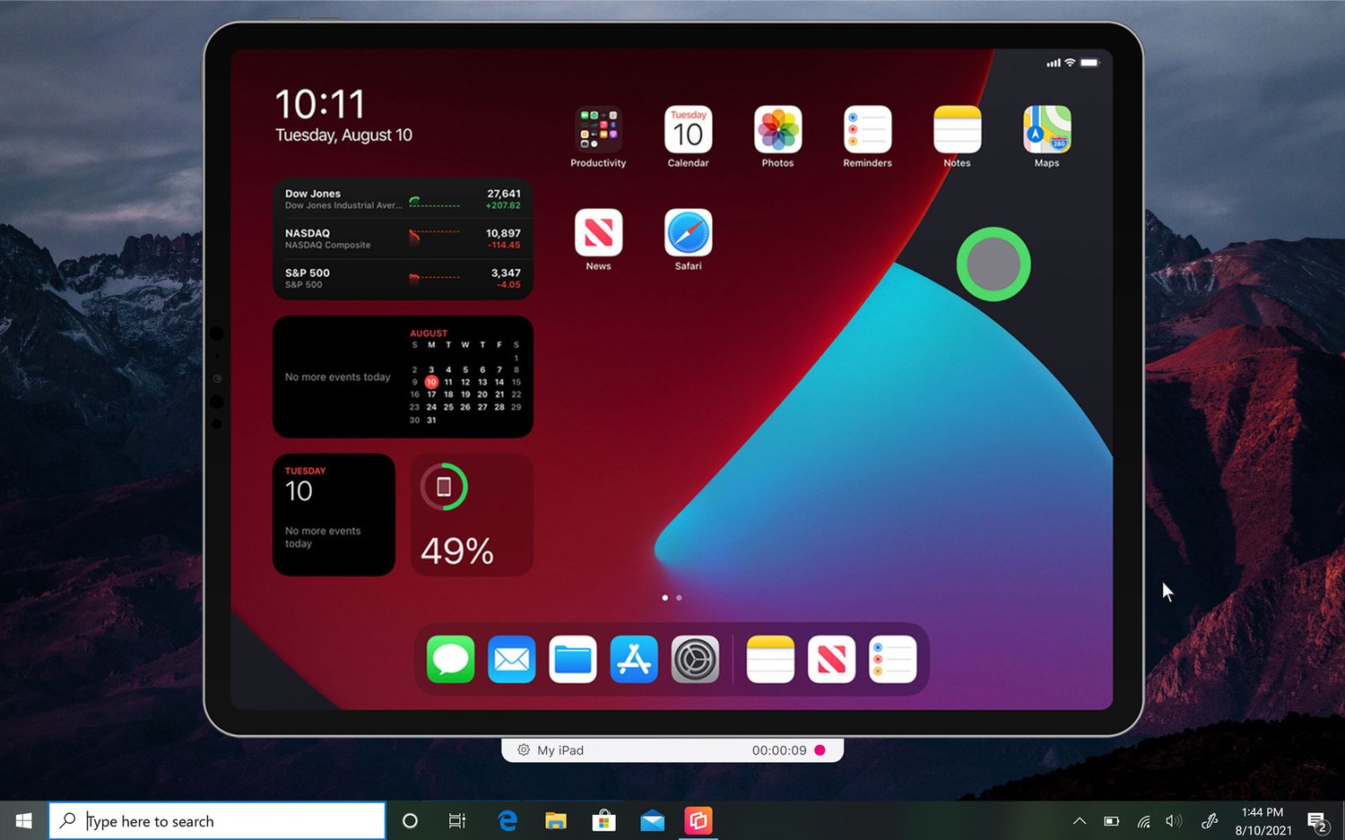 How To View and Record On-screen Taps with Mouse Support in iPadOS