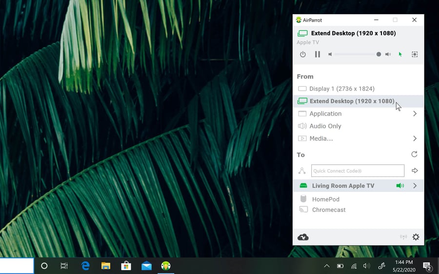 How to Extend Windows PC Desktop to Apple TV or Chromecast