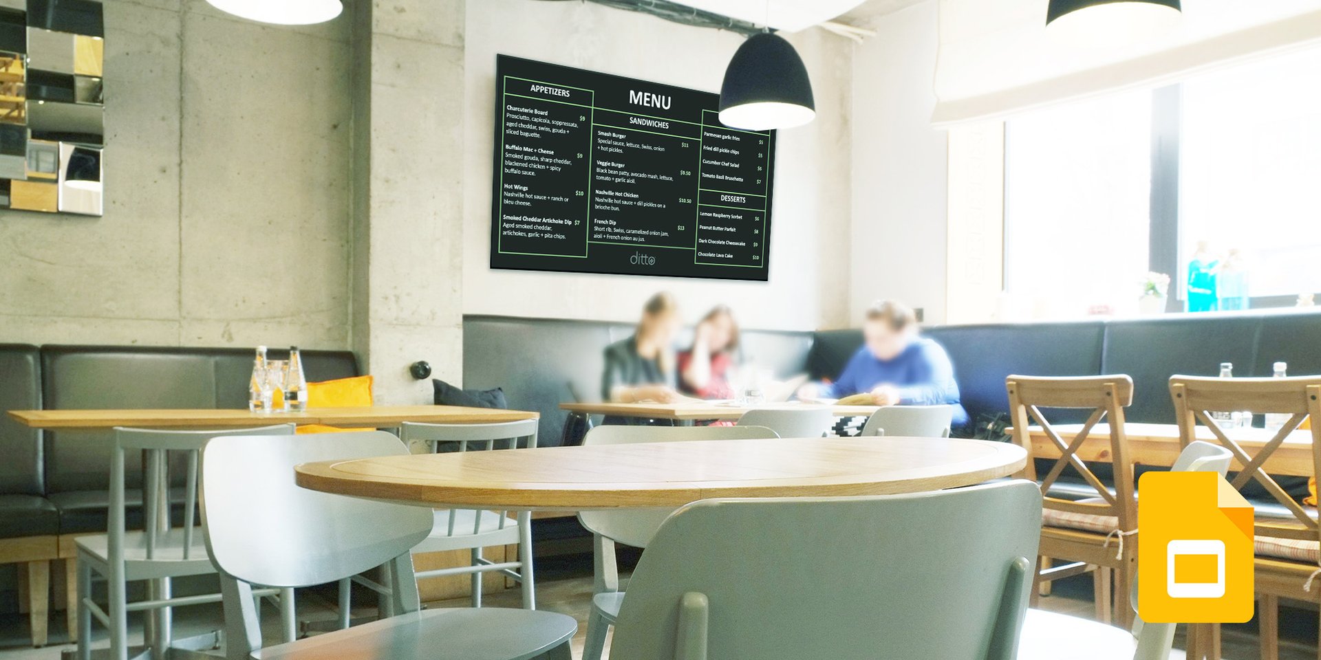 How to Create Digital Menu Boards with Google Slides + Free Templates