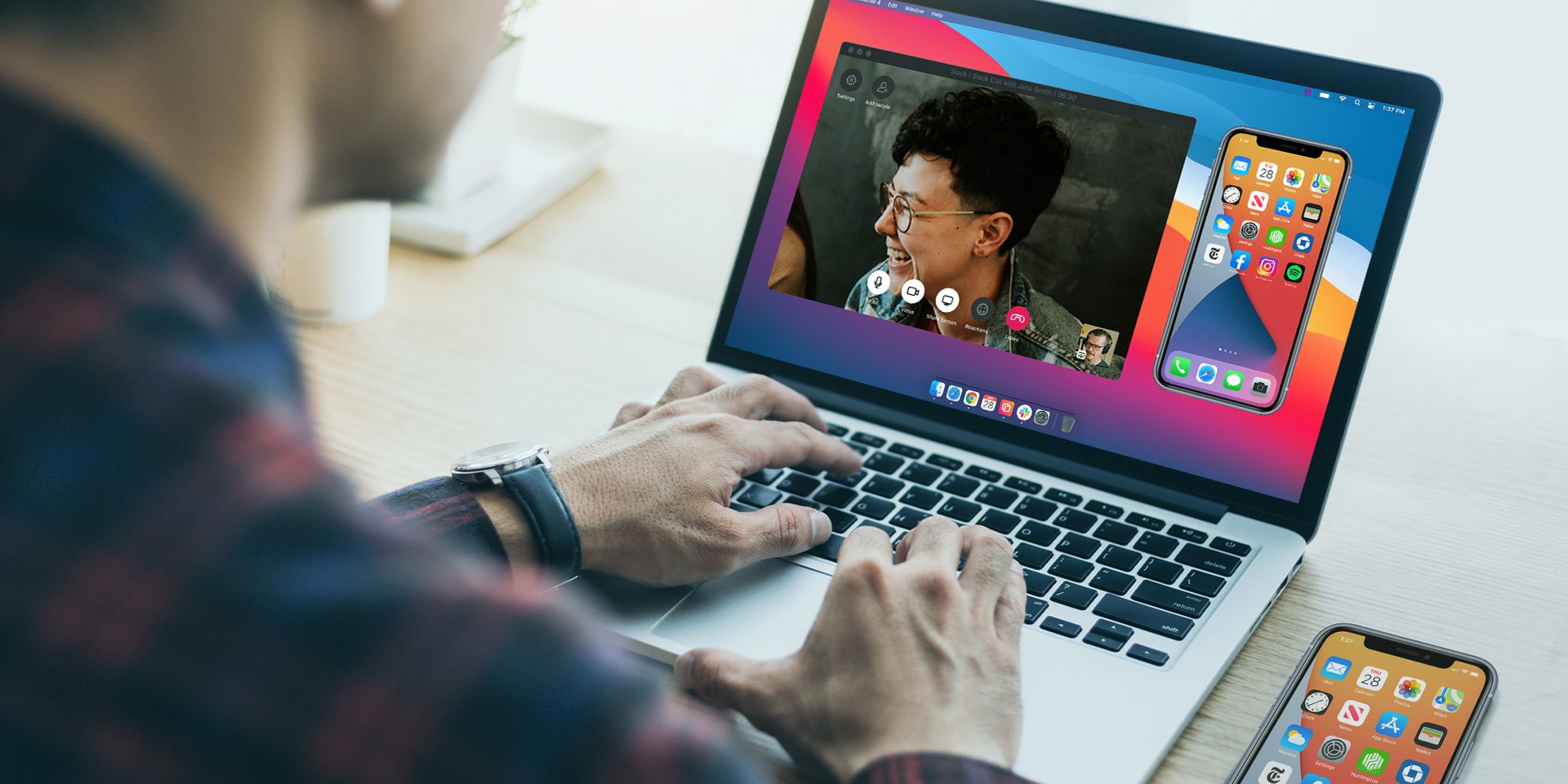 How to Share Your iPhone, iPad and Android Screen in a Slack Call