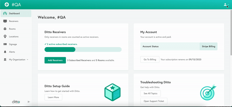 Ditto Debuts Digital Signage Roles Feature